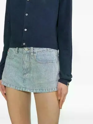 AAPE BY *A BATHING APE Logo-patched Striped Shorts