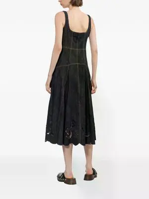SELF-PORTRAIT Cut-out Flared Hem Midi Dress