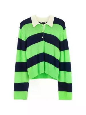 BELLEROSE Striped Polo-collar Sweater