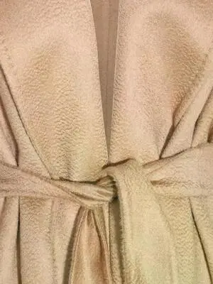 Max Mara Belted Notch-lapel Coat - Neutrals
