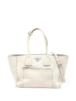 Prada Leather Handbag - Neutrals