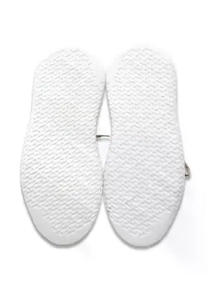 Hermès 1910s Knit Sneakers With Suede Trim