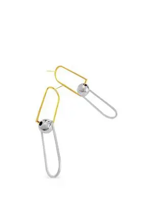 HZMER JEWELLERY Maya Mixed-metal Dangle Earrings
