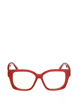 Max Mara Square Frame Eyeglasses - Red