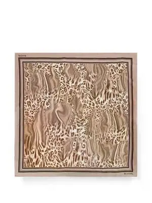 BLUGIRL Leopard-print Square Scarf - Neutrals