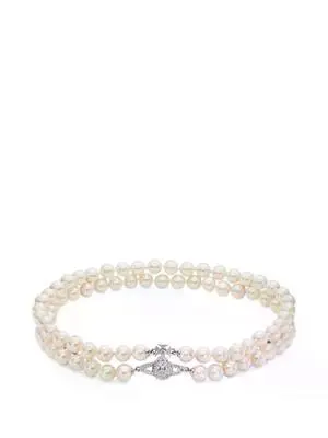 VIVIENNE WESTWOOD Graziella Pearl Choker - Silver
