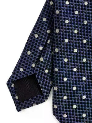 TOM FORD Polka-dot Silk Neck Tie - Blue