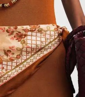 Zimmermann Scarf-detail Maxi Dress - Orange