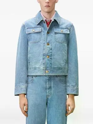 Thom Browne Selvedge Backstrap Denim Jacket