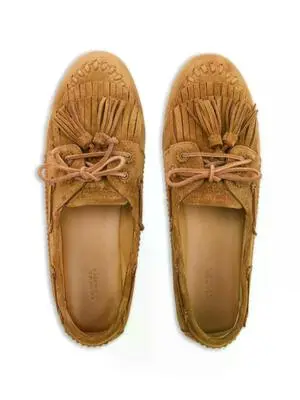 Isabel Marant Étoile Suede Loafers With Tassel Detail - Brown