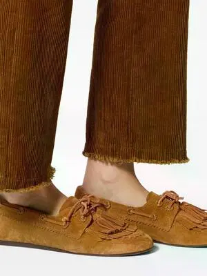 Isabel Marant Étoile Suede Loafers With Tassel Detail - Brown