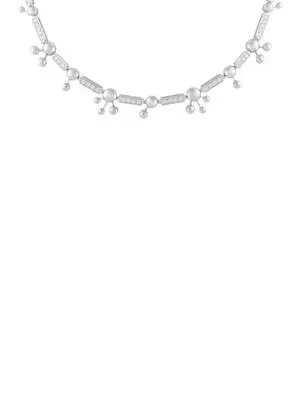 BVLGARI Astrale 18k White Gold Diamond Necklace - Silver