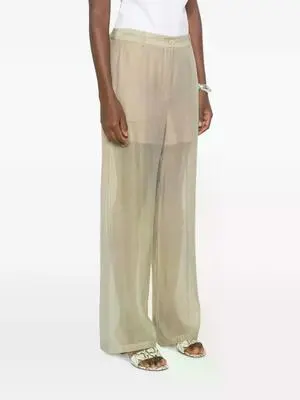 Sú Sheer Panel Wide-leg Trousers