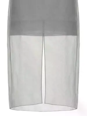 Monse Organza Pencil Midi Skirt