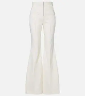 Costarellos Daline Wool-blend Flared Trousers