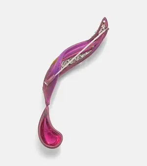 KAMYEN Titanium Brooch With Tourmaline, Diamond, And Tiger's Eye