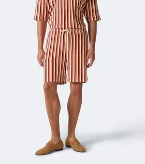 Valentino Garavani Striped Terry Drawstring Shorts