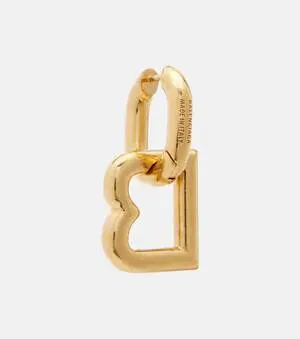 Balenciaga Brass Hoop Earrings