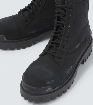 Balenciaga Combat Strike Lace-up Boots