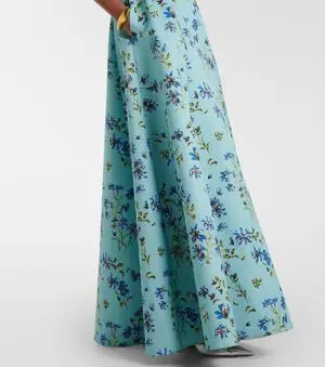 EMILIA WICKSTEAD Ragna Floral Taffeta Faille Gown