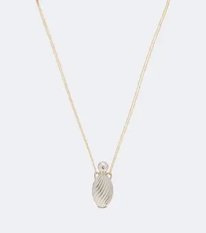 Chloé Mirror Pendant Necklace - Silver