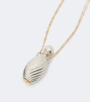 Chloé Mirror Pendant Necklace - Silver