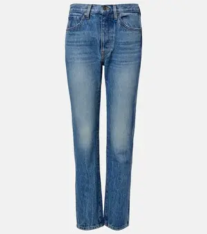 Khaite Finley Cropped Straight Jeans In Holbrook