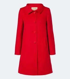 Valentino Garavani Wool And Cashmere Coat - Red