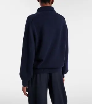 Khaite Jackson Wool And Cashmere Polo Sweater