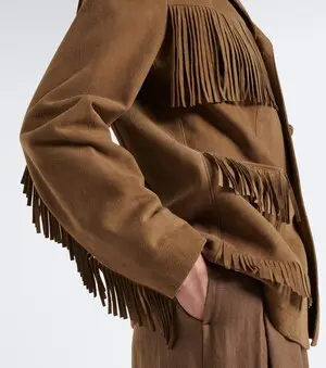 Ralph Lauren Suede Fringe Jacket - Brown