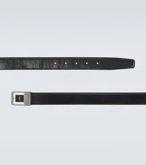 Saint Laurent La 66 Leather Belt