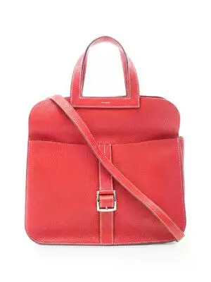 Hermès 31 Arzan Leather Handbag - Red