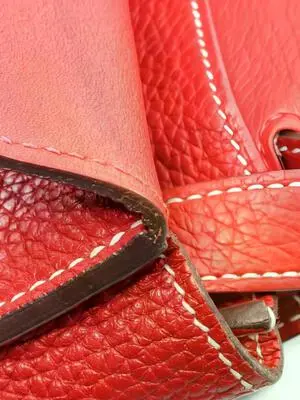 Hermès 31 Arzan Leather Handbag - Red