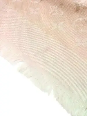 LOUIS VUITTON 2022 Monogram Fringed Scarf