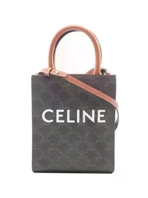 Celine Mini Vertical Cabas Triomphe Tote Bag - Black