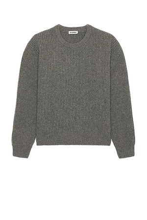 JIL SANDER Fisherman's Rib Crew Neck Sweater