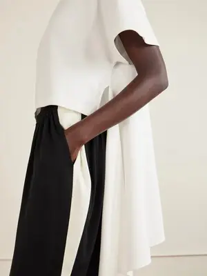 Alaïa Striped Cady Straight-leg Pants