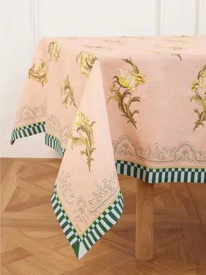 La DoubleJ Printed Linen Tablecloth - Multi