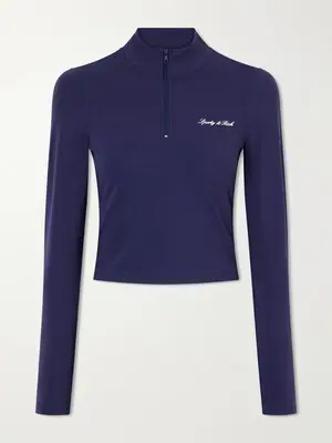Sporty & Rich Cropped Performance Tops For Women