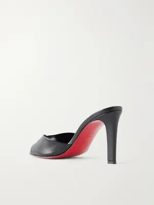 CHRISTIAN LOUBOUTIN Fanny Leather Mules - Black
