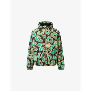 BILLIONAIRE BOYS CLUB Leopard Camo Hooded Shell Jacket - Multi
