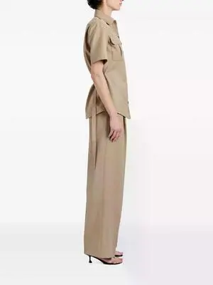 Proenza Schouler Nali Wool Gabardine Shirt