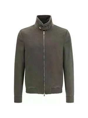 Brunello Cucinelli Wool High-neck Jacket - Brown