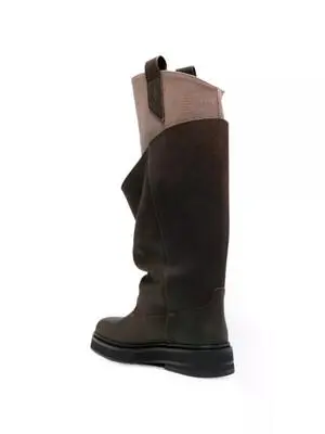 Attico Robin Slouchy Design Combat Boots