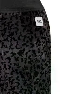 EA7 Velvet Effect Maxi Skirt