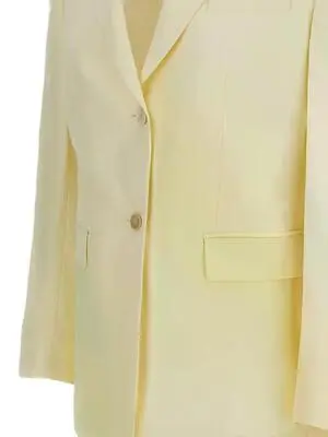 Alberto Biani Single-breasted Notched Lapel Jacket - Yellow