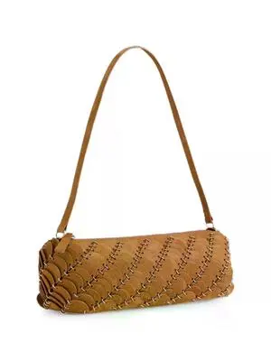 Rabanne Disc Embellished Leather Shoulder Bag