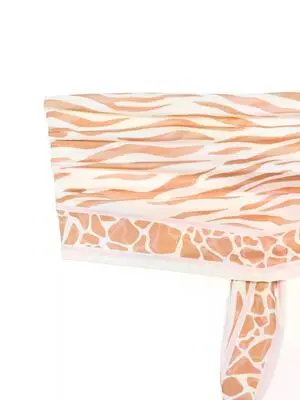 MC2 SAINT BARTH Animal Print Bandeau Bikini