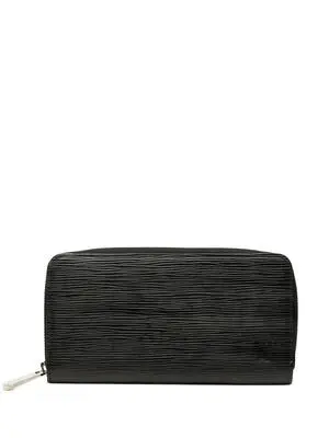 LOUIS VUITTON 2019 Epi Zippy Wallet Long Wallets Black