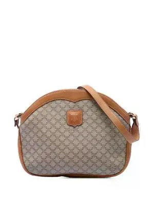 Celine Macadam Coated Canvas Crossbody Bag - Neutrals